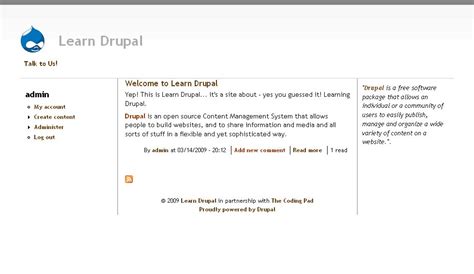 Building A Website With Drupal 6 Part 6 Playing With Themes The Coding Pad