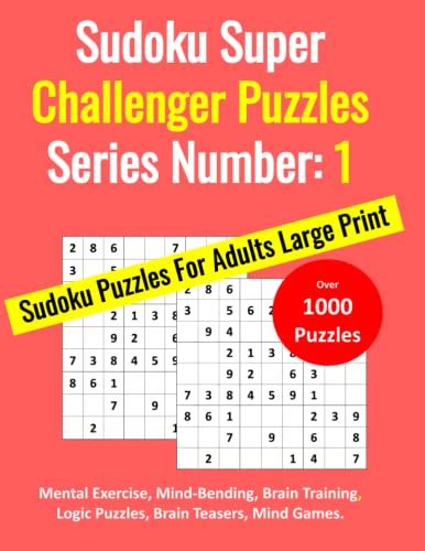Sudoku Super Challenger Puzzles Series Sudoku Puzzles For Adults Large
