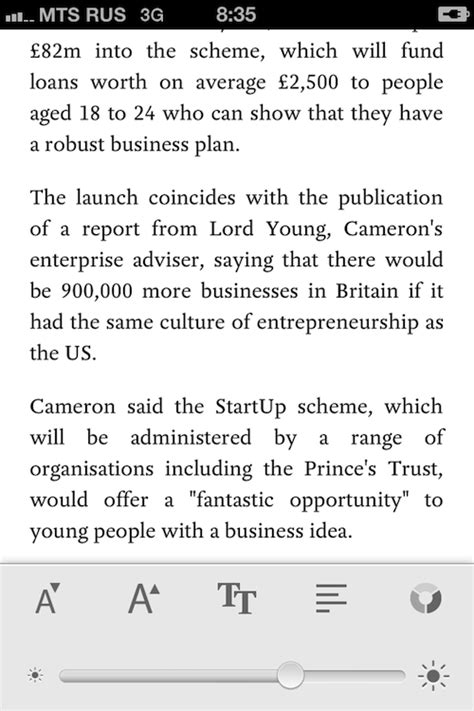Objective C Text Reading Experience In Ios App Stack Overflow