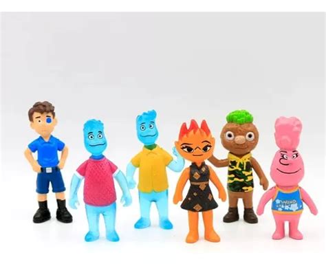 Set 6 Figuras Película Elementos 2023 Cuotas Sin Interés