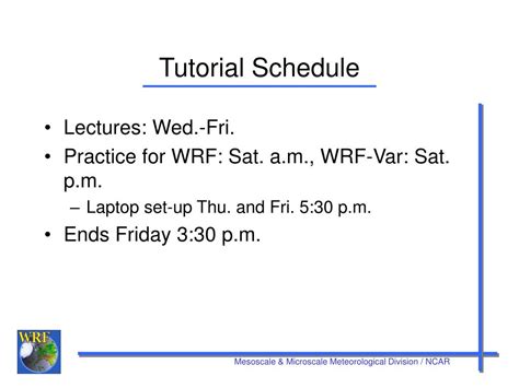 Ppt Wrf Modeling System Overview Powerpoint Presentation Free Download Id 3398068