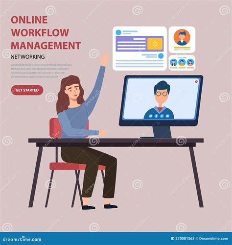 Networking Woman And Man Vector Line Icon Linear Concept Outline Sign Symbol CartoonDealer