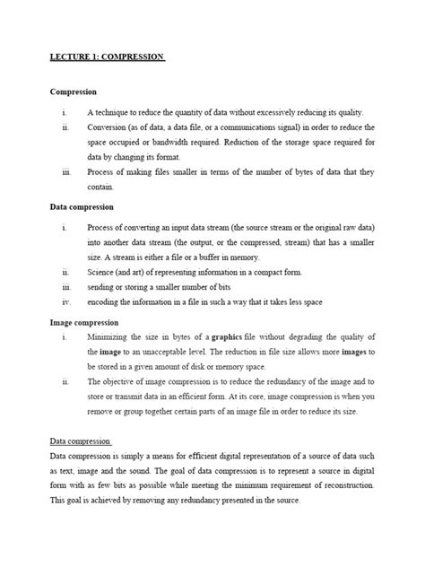 lecture 1 pdf data compression computer data storage