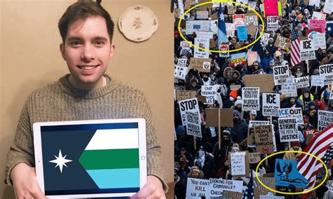 How Nzs Own Laser Kiwi Influenced This Viral Anti Ice Flag In