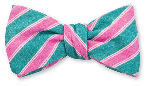 Conway Stripe Bow Tie R Hanauer Handmade Bow Ties