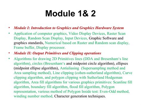 Line Drawing Algorithm And Antialiasing Techniques Ppt