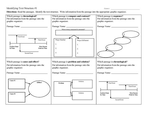 Text Structure Worksheet 10 Answers Worksheets Library