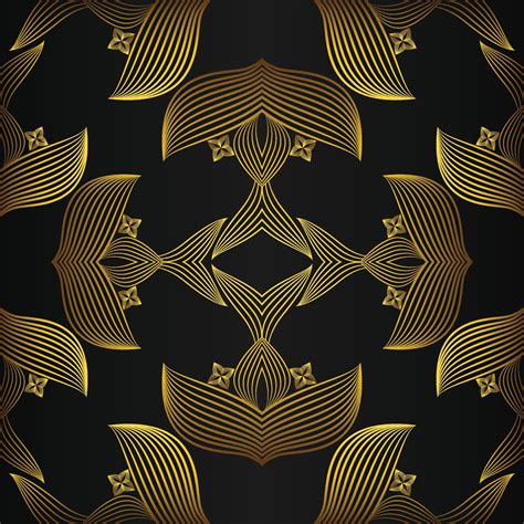 Golden Abstract Seamless Pattern Illustration 50427918 Vector Art At Vecteezy