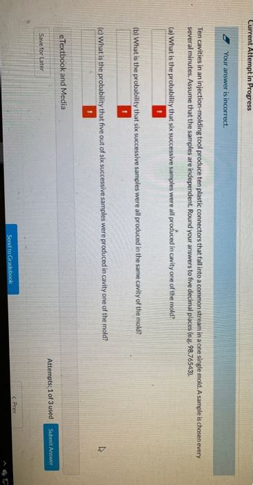 Solved Current Attempt In Progress Your Answer Is Incorrect