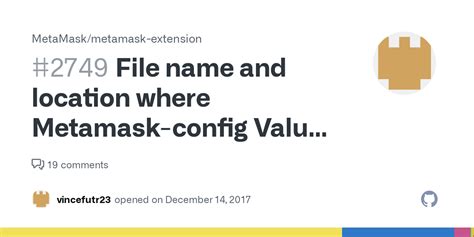 File Name And Location Where Metamask Config Value Is Stored Recover Lost Eth · Issue 2749