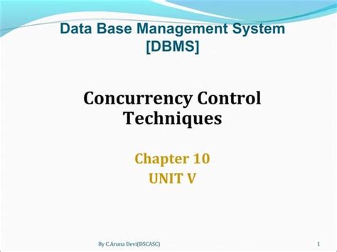 Transaction Management Dbms Ppt