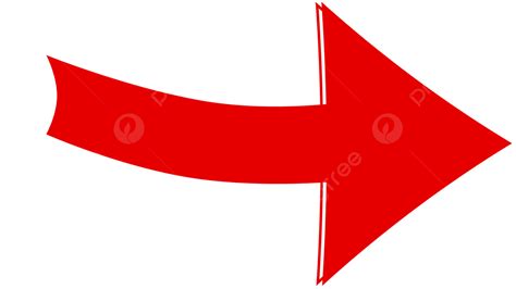 Red Curved Arrow Png