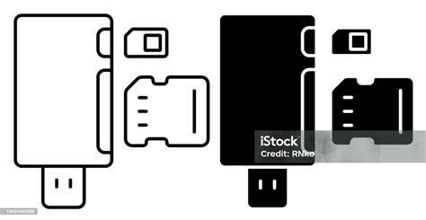 선형 아이콘입니다 디지털 정보의 외부 통신사업자를 연결하기 위한 어댑터입니다 흰색 배경에 격리된 간단한 흑백 벡터 0명에 대한