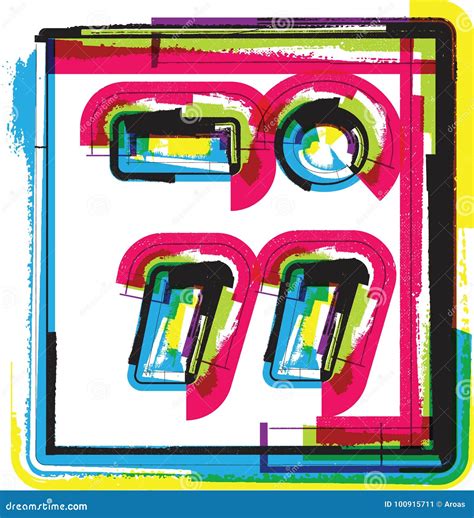 Colorful Grunge Symbol Stock Vector Illustration Of Element 100915711