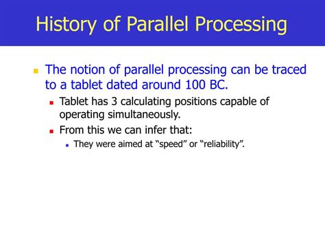 ppt parallel processing architecture overview powerpoint