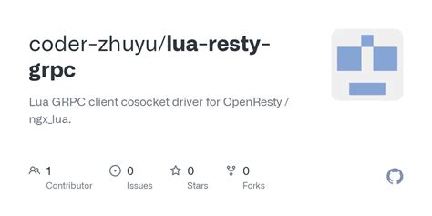 github coder zhuyu lua resty grpc lua grpc client cosocket driver