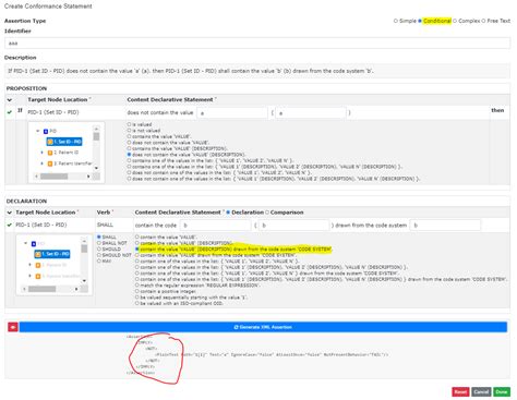 Bug Conditional Conformance Statement Assertion Is Incorrect · Issue 1217 · Usnistgovhl7