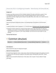 Configuring Firewalls Identification Firewall Rules For Course Hero