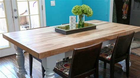 A Rustic Chic Dining Room Table Facelift