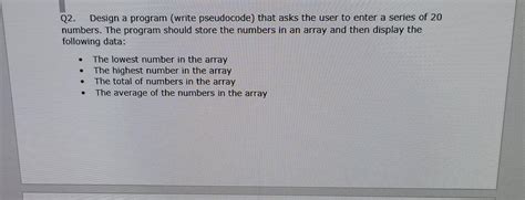 Solved Qi What Is The Error In The Following Pseudocode