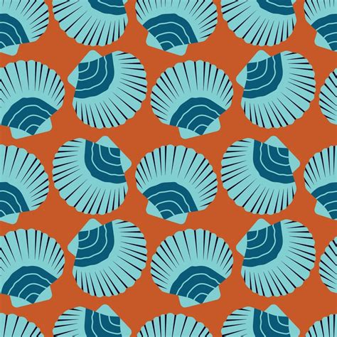 Sea Shell Seamless Pattern Vector For Packaging Wrapping Paper Cover Wallpaper 41384380