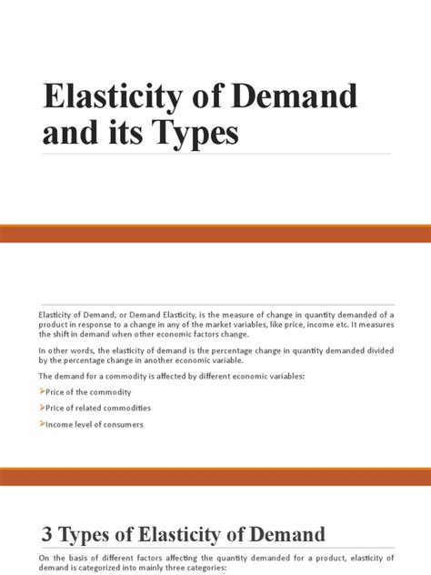 11 Elasticity Of Demand And Its Types Pdf 11 Elasticity Of Demand And Its Types Pdf