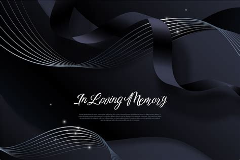 Premium Vector Gradient In Loving Memory Background