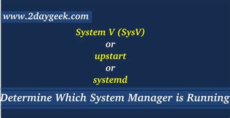 2daygeek 3 easy commands to determine the init system manager on linux