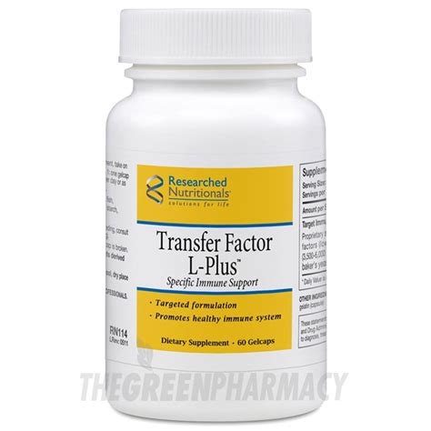 Researched Nutritionals Transfer Factor L Plus 60 Gcapsules Revital