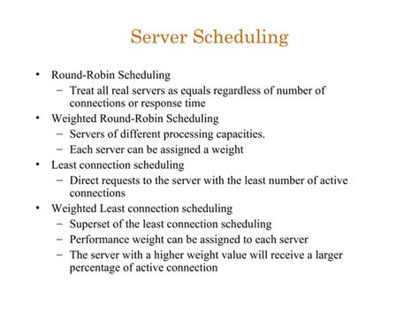 Server Load Balancing Ppt Free Download