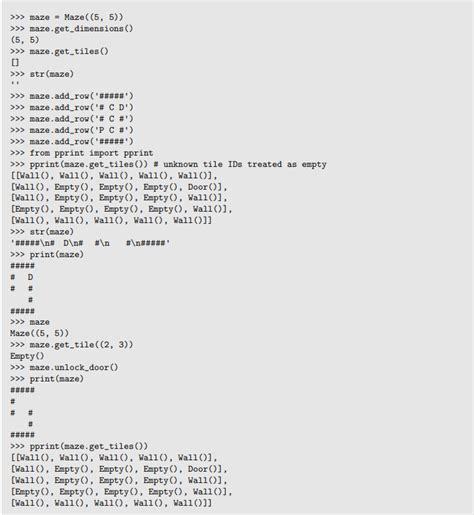 Creating A Class Maze In Python What Is Expected