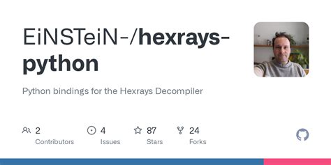 GitHub EiNSTeiN Hexrays Python Python Bindings For The Hexrays Decompiler