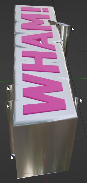 how to fix broken text offset bevel r blender
