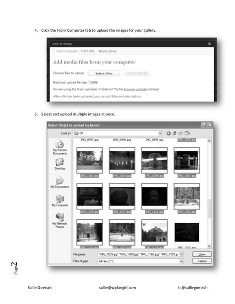 Wordpress Gallery Tutorial