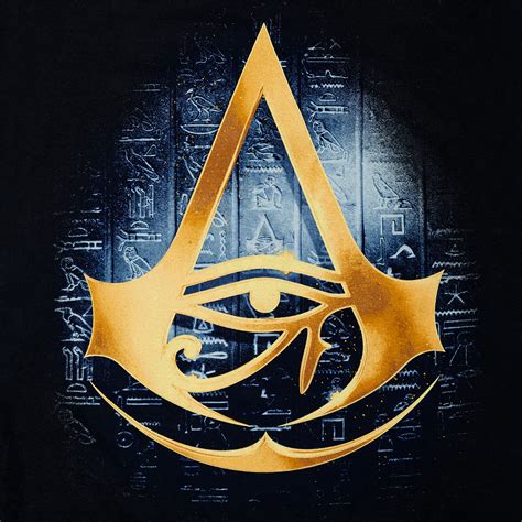 Assassins Creed Camiseta Negra Con Logo De Origins Assassins Creed