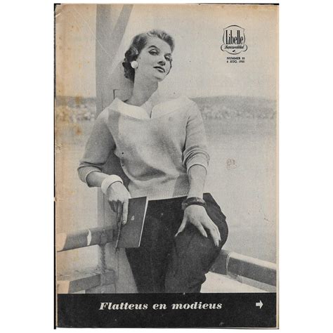 Tijdschrift Libelle Mode Augustus 1955 T W E E D E H A N D S W E R K