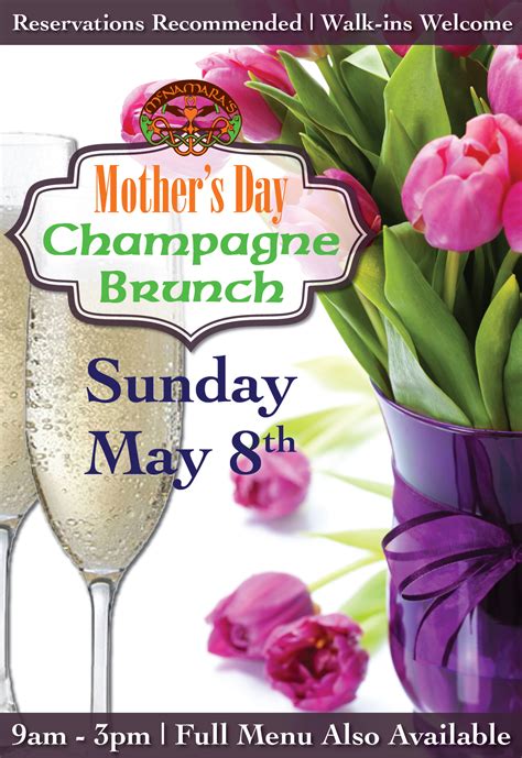 Mothers Day Champagne Brunch Mcnamaras Pub And Eatery