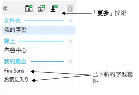 Corel Font Manager 說明 取得更多字型
