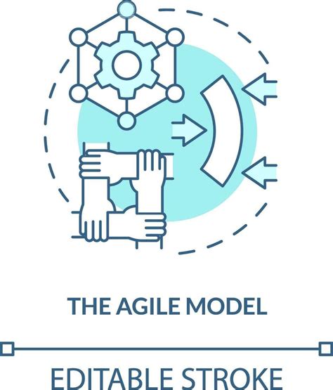 Agile Model Turquoise Concept Icon Technology And Networking Supply