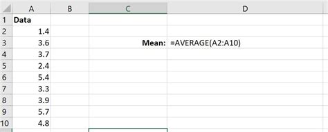 How To Calculate Mean In Excel Formula Design Talk
