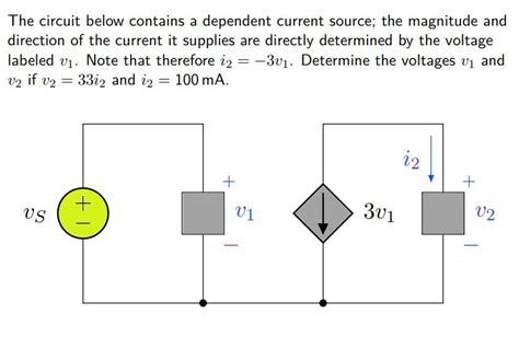 solved the circuit below contains a dependent current