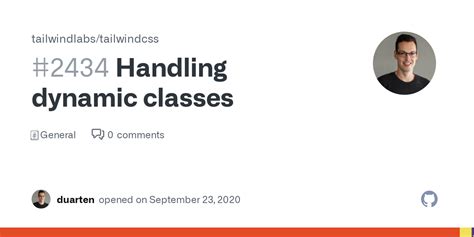handling dynamic classes · tailwindlabs tailwindcss · discussion 2434