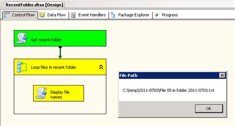 File How Do I Pick The Most Recently Created Folder Using Foreach Loop Container In Ssis