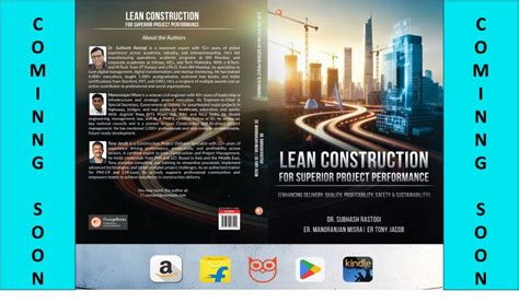 Lean Construction Book Launch Theory And Execution Dr Subhash