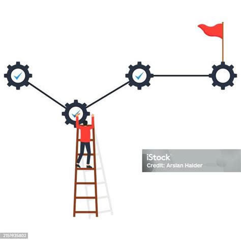프로젝트 관리 및 새 작업 진행 프로젝트 관리 및 작업 개념 구성 0명에 대한 스톡 벡터 아트 및 기타 이미지 0명