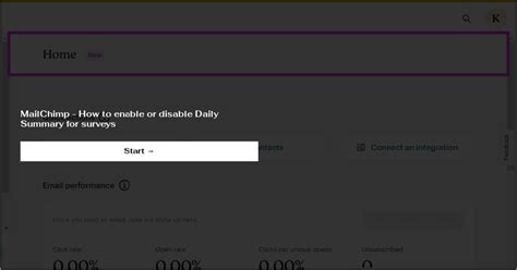 Mailchimp How To Enable Or Disable Daily Summary For Surveys