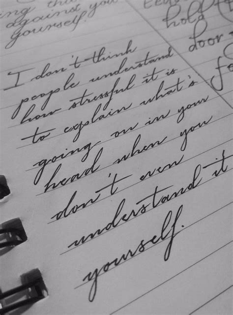Handwritten Note In Cursive Ink And Pen