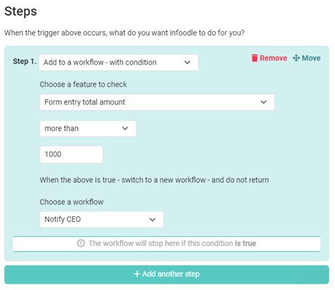 Conditional Workflow Steps