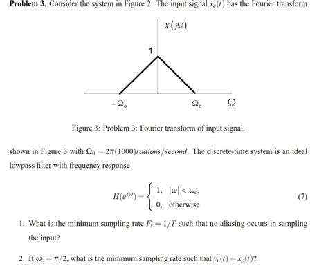 Solved Problem Consider The System In Figure The Input Chegg