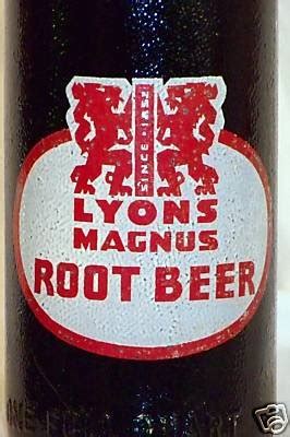 1939 Lyons Magnus Root Beer 1qt Acl Soda Bottle Look 42110754